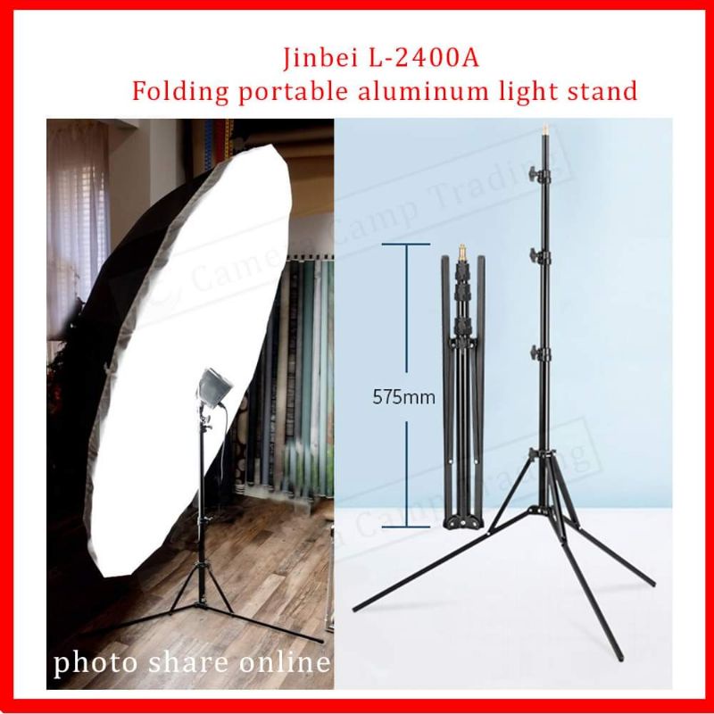 Jinbei L-2400A Folding Light Stand (220cm) & Godox 210F Folding Light ...
