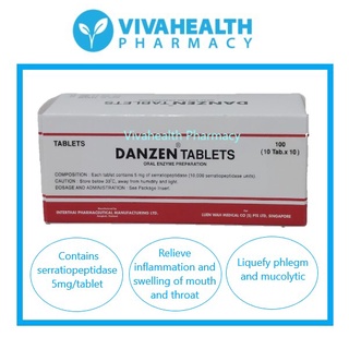 Danzen Tablets - Serratiopeptidase 5mg Tablet 100s | Shopee Singapore