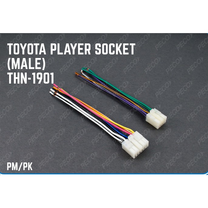 CAR TOYOTA PLAYER SOCKET (THN-1901) (MALE) | Shopee Singapore