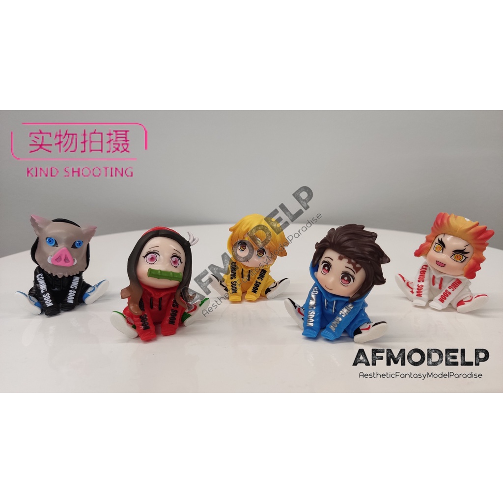 Demon Slayer Figures Tanjiro Nezuko Agatsuma Inosuke Rengoku Sticker ...