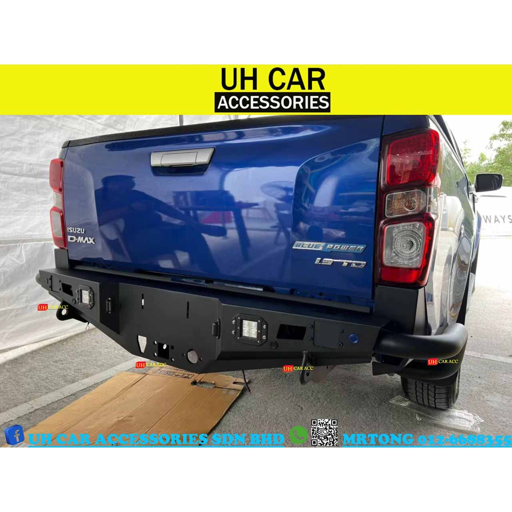 ISUZU DMAX D-MAX 2020 2021 2022 FORCE HY01 REAR BUMPER BULL BAR ...