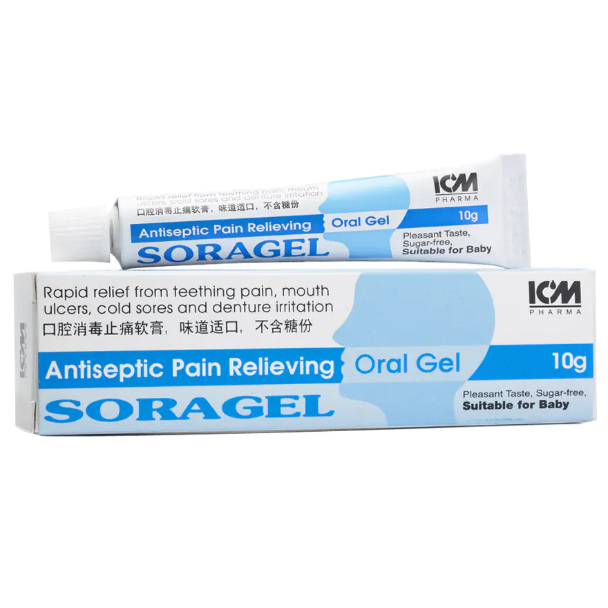SORAGEL ICM Pharma Soragel Antiseptic Oral Gel 10g | Shopee Singapore