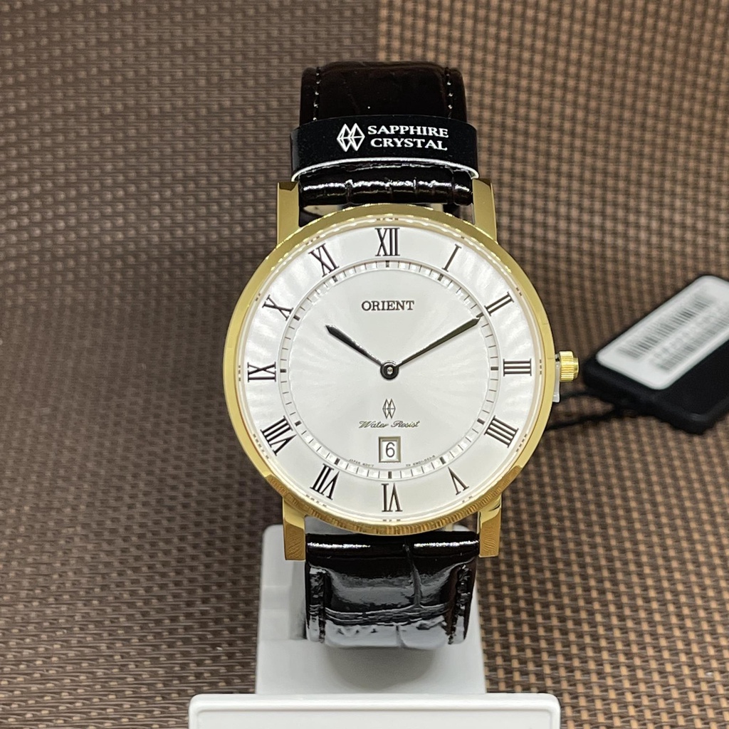Orient FGW0100FW0 Roman Numeral Analog Quartz Classic Sapphire Leather ...