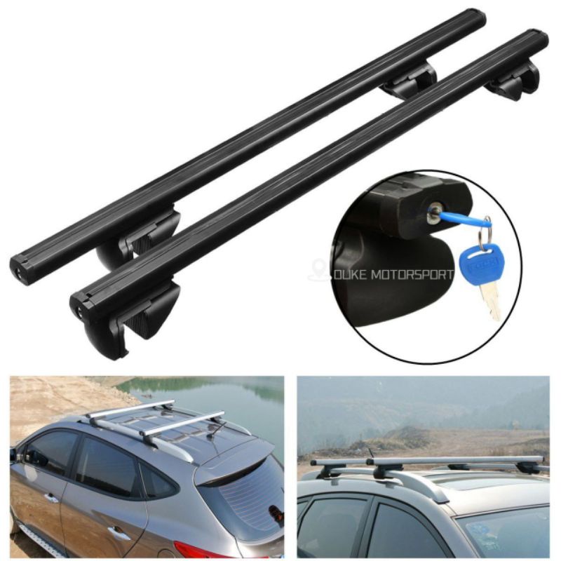 Paired Universal Roof Rack for Car that Have Side Rail Luggage Carrier ...
