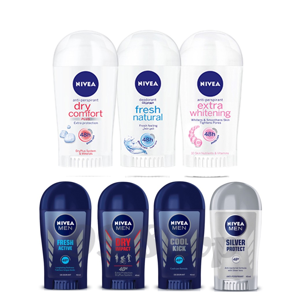 Nivea Deodorant Stick 40ml/50ml For Women/Men Multiple Variants ...