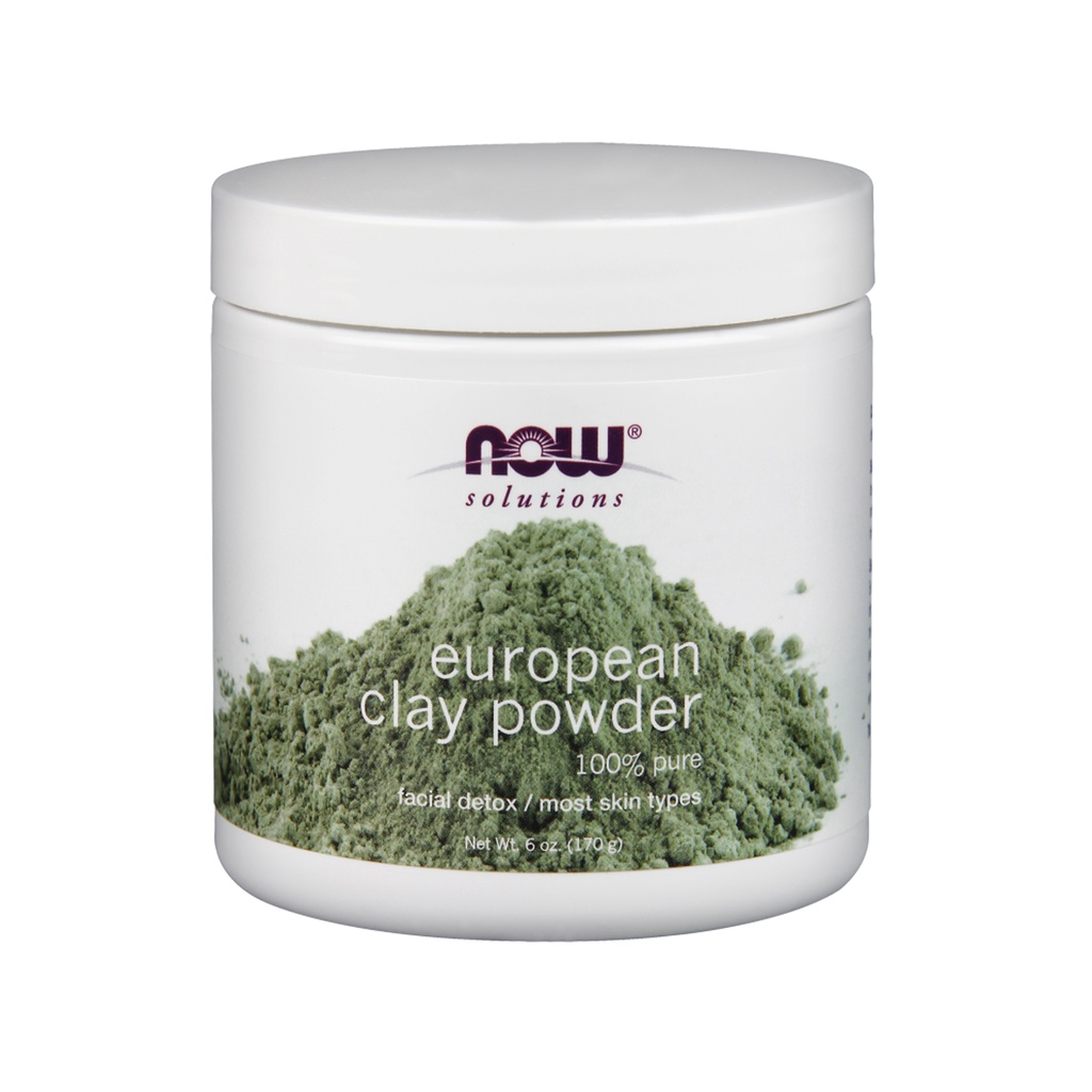 NOW Solutions, European Clay Powder, Pure Powder for a Detox Facial ...
