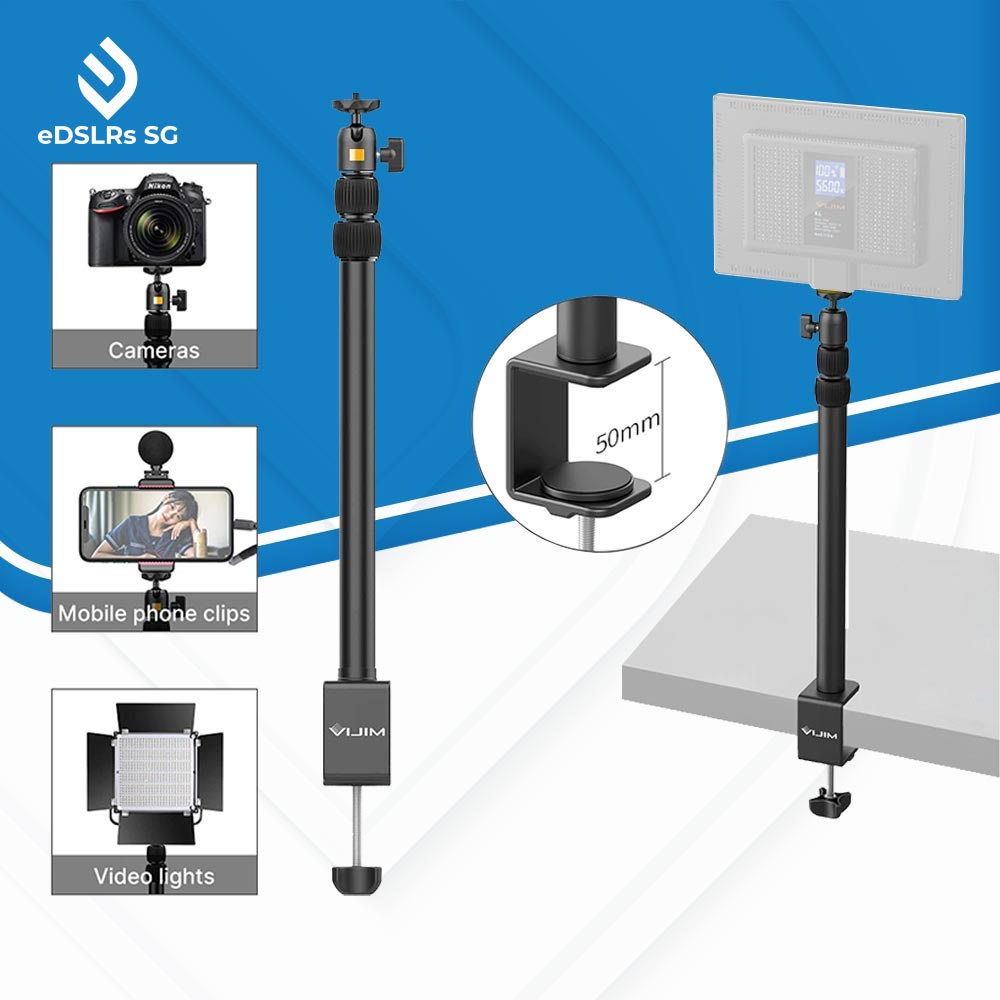 ULANZI Vijim LS01 Extend Light Stand 90cm Desk Light Stick Mount ...