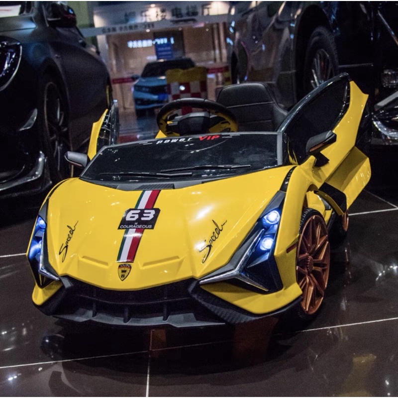 Lamborghini Kids Electric Car with Remote Control Kid Ride Kid Drive on ...