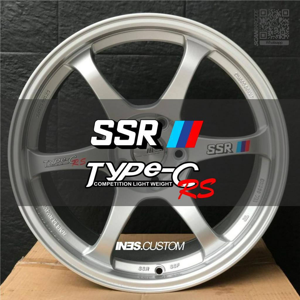 Sticker SSR TYPE C RS Sticker Rim ORIGINAL SIZE | Shopee Singapore