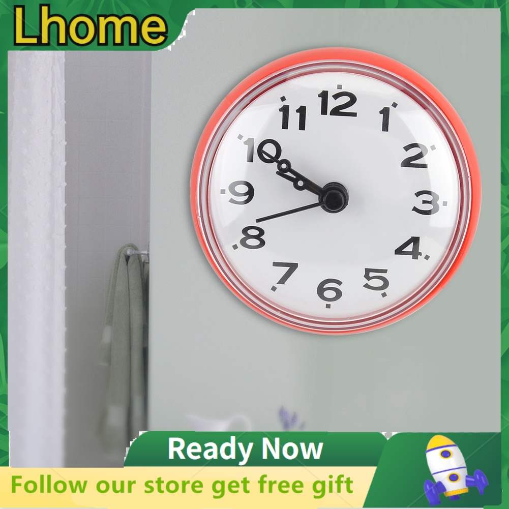 [READY STOCK] Mini Waterproof Clock Electronic Sucker Wall Portable ...