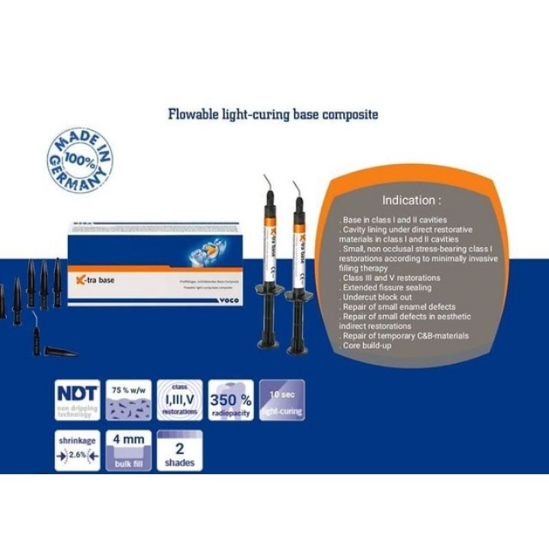 Xtra Base/ liner Base light cure composite/resin composite flow 2025 (1 ...
