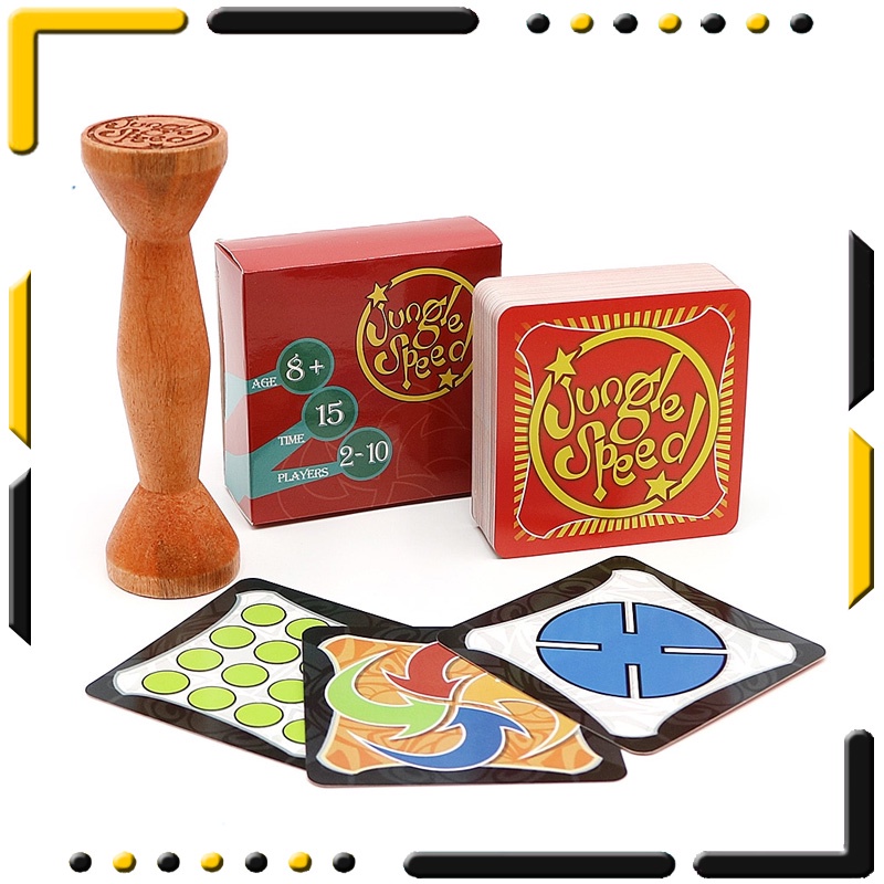 2021 jungle speed board game brown wood token run fast pair forest ...