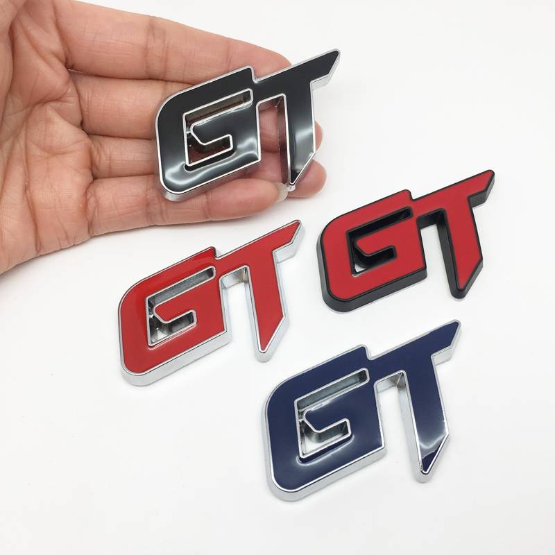 Car styling 3D Metal GT Emblem Badge Car Body Sticker For Volkswagen ...