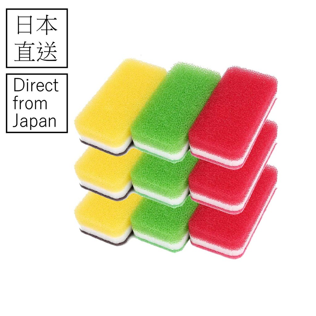 【Direct from Japan】Duskin sponge 9sets (3color × 3 sets) | Shopee Singapore