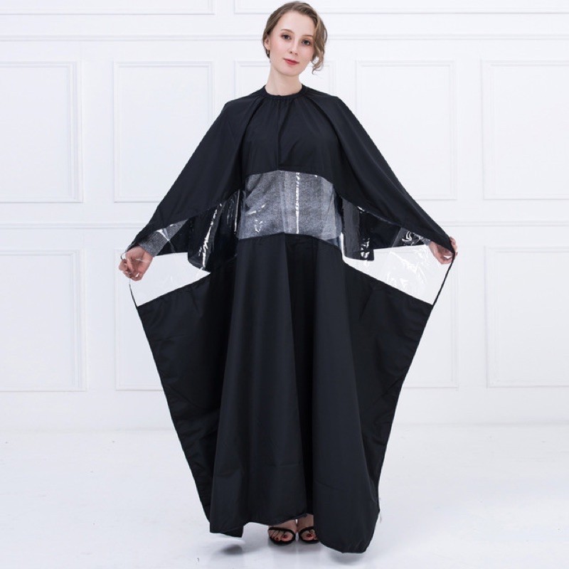 Thick and Long Barber Cape Salon Hairdressing Cape with Transparent ...
