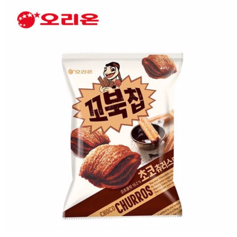 [Korean Snack] Orion Turtle chips Kkobukchip Chocolate Churros-flavored ...