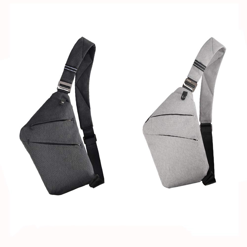 Ultra Slim Sling Chest Bag Multipurpose Daypack Anti-Theft Crossbody ...