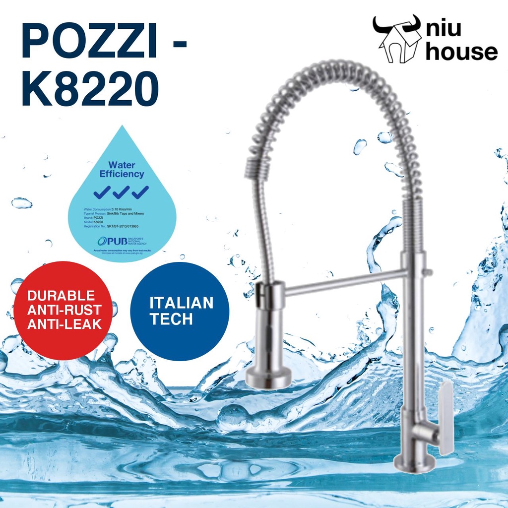 Pozzi top selling K8220 Kitchen Sink Cold water Tap with flexible water ...