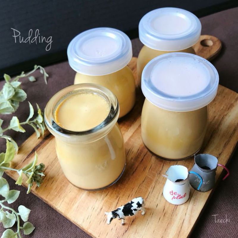 100ml Pudding Jar/Pudding Jar Plus Spoon And Lid/Glass Jar Jar Jar ...