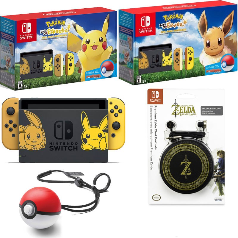 Nintendo Switch Console Pokemon Lets Go Edition+ 1 Year Warranty + FREE ...
