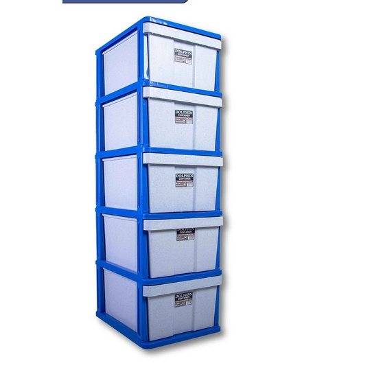 Unihomsg [readystock] 4 And 5 Tier Plastic Storage Drawer Diy Storage