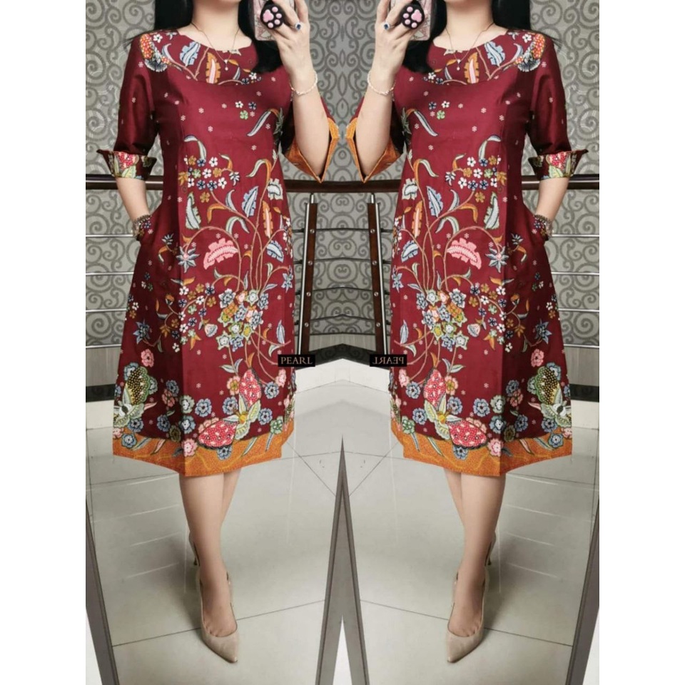 TRENDY BATIK DRESS BATIK TUNIC TOP FOR WOMEN NEW EDITIONS | Shopee ...