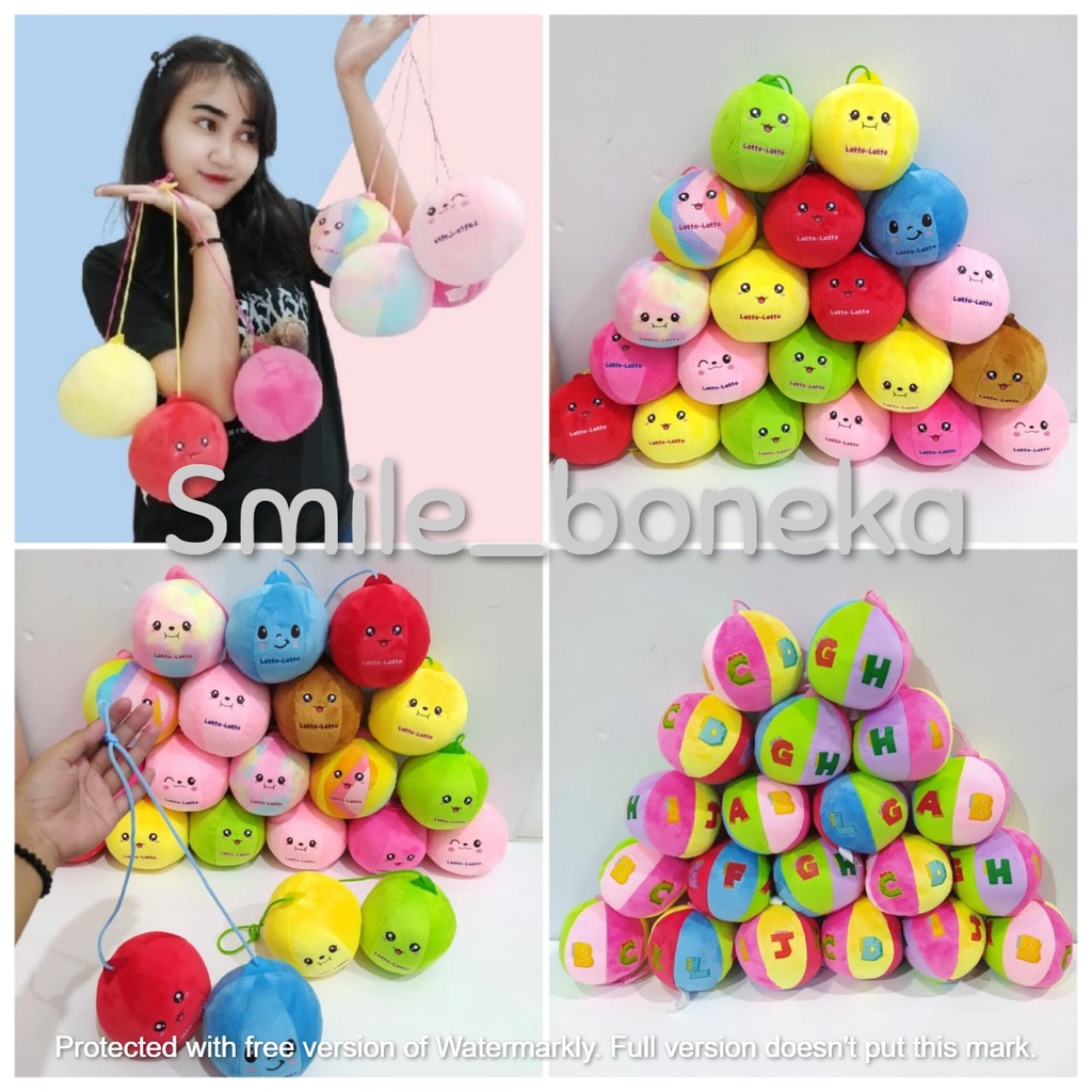 SB/Puppet Lato Lato Latto Krincing Rattles Cute Emoticon Rainbow ...