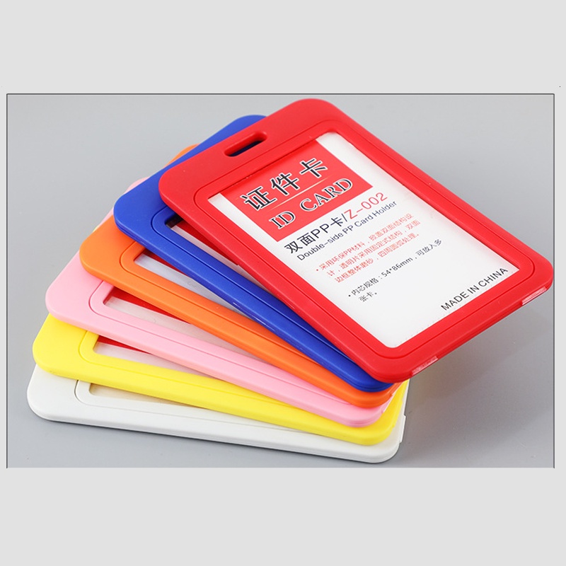 2 Side Vertical id Card Holder (5pcs) 2 sided id Card Name Tag Casing ...