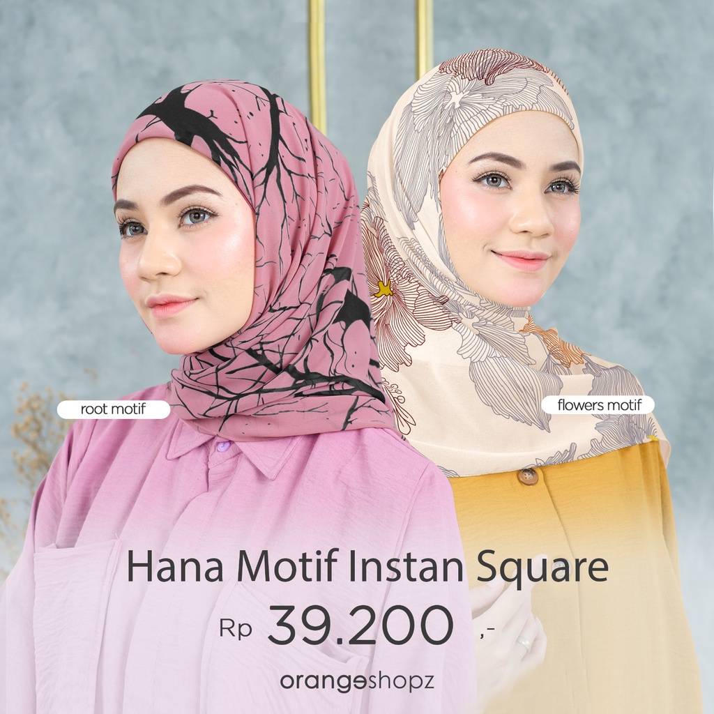 Hana Inner Instant Triangle Hijab with Premium Cerutty Motif by ...