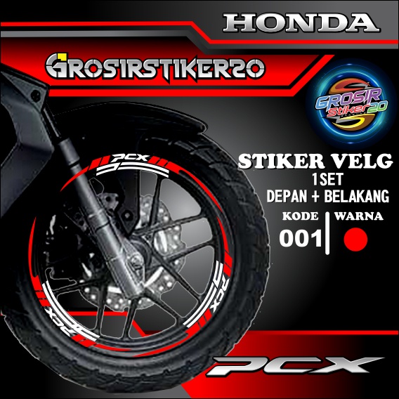 List Of Rims CUTTING Sticker HONDA PCX/Sticker CUTTING LIST Of HONDA ...