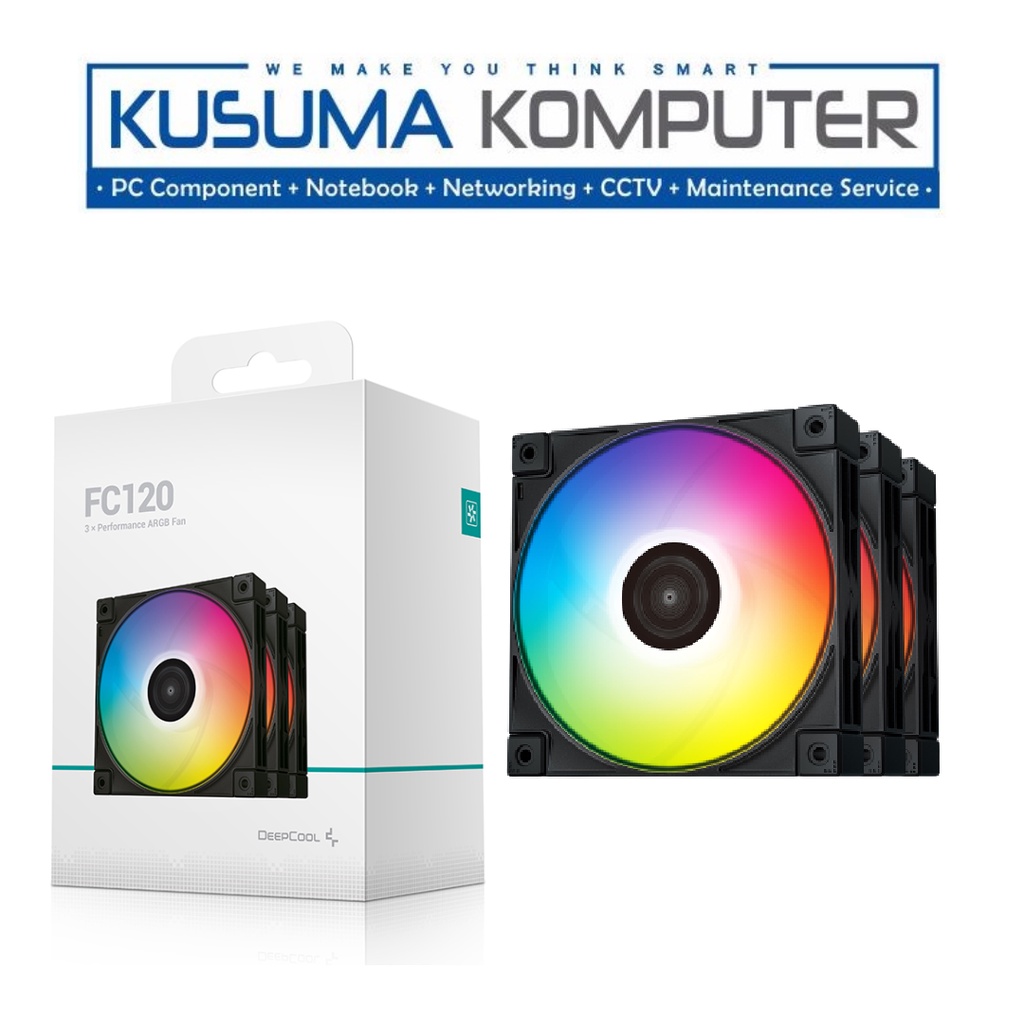 Deepcool FC 120 FC120 ARGB 3 in 1 Fan 12cm Fan contains 3 Fan Casings ...