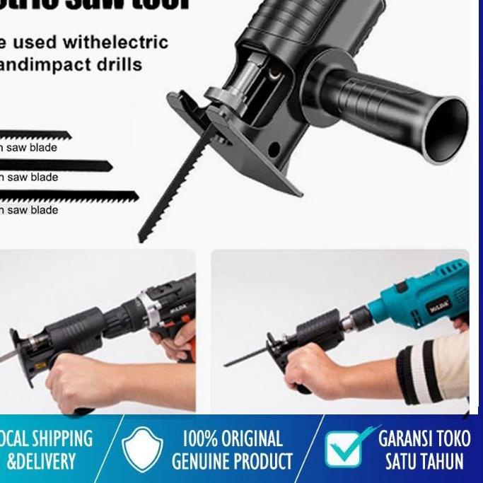 MESIN New Adapter Drill To Chainsaw Adapter Reciprocating Jigsaw ...