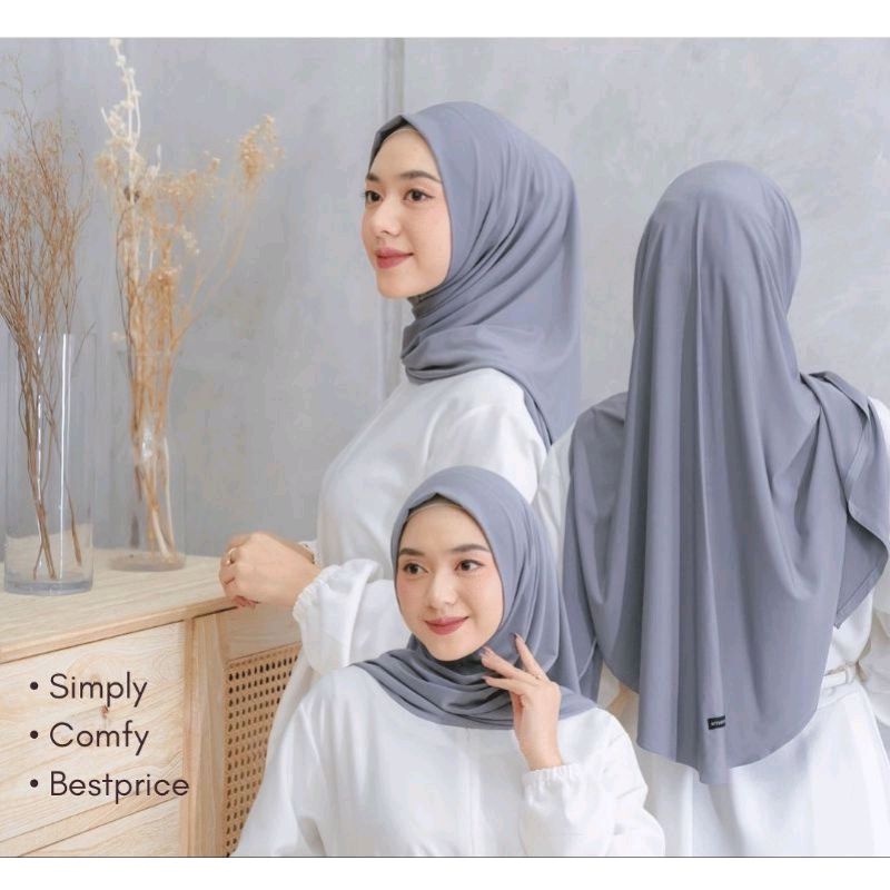 Hijab Triangle Instant JERSEY PREMIUM/HIAJB Instant Triangle JERSEY ...