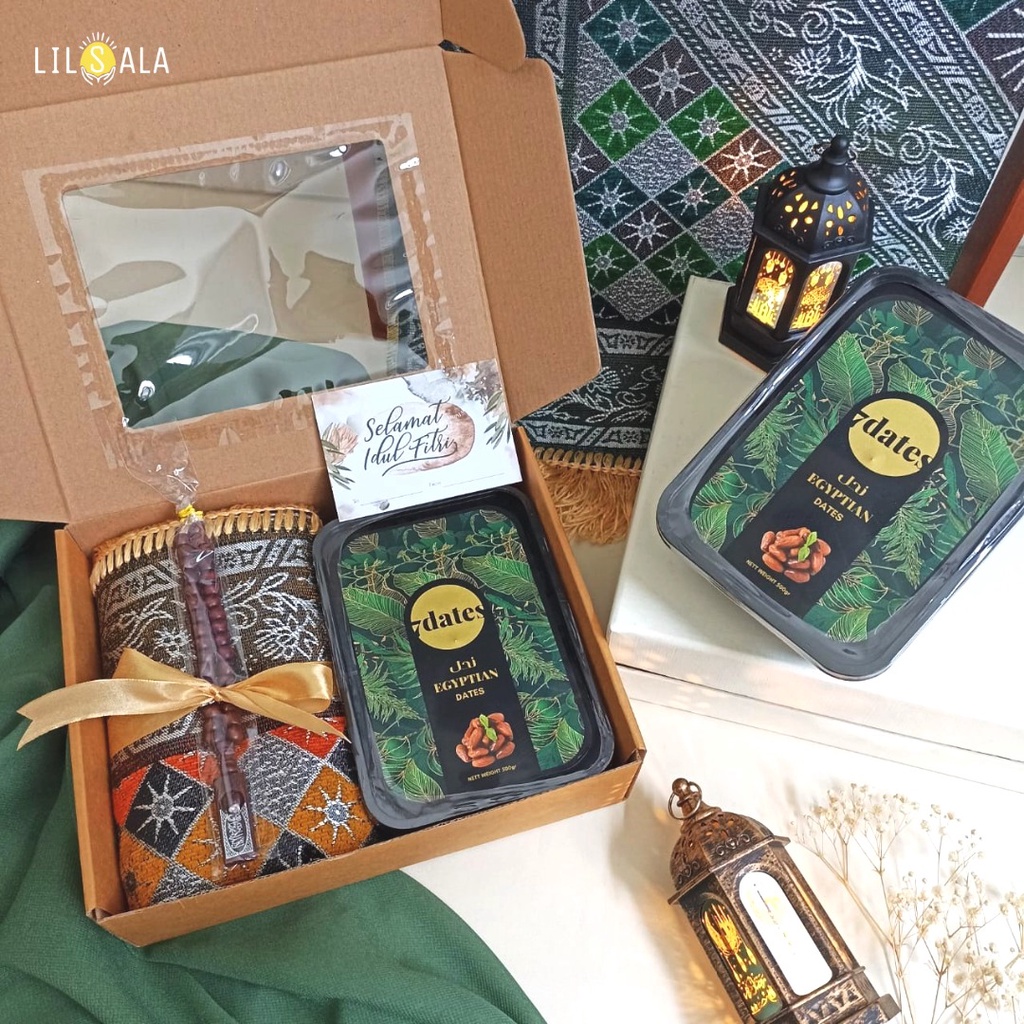 [BLURMA] 7dates Date Eid Hampers and Adult Turkey Prayer Mat Eid Al ...
