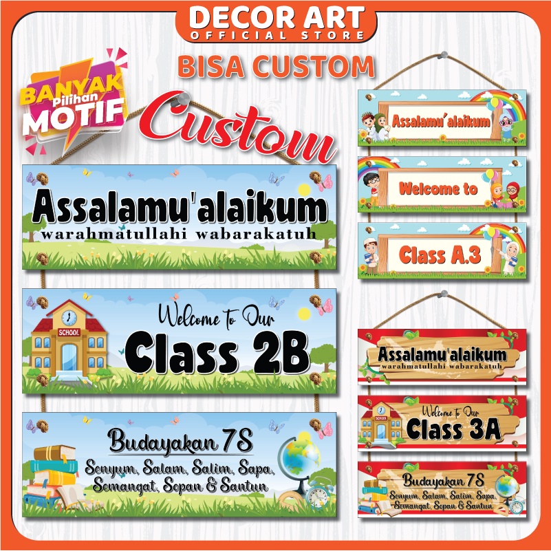 Custom Class - School Classroom Decoration Decorations Ready To Install ...