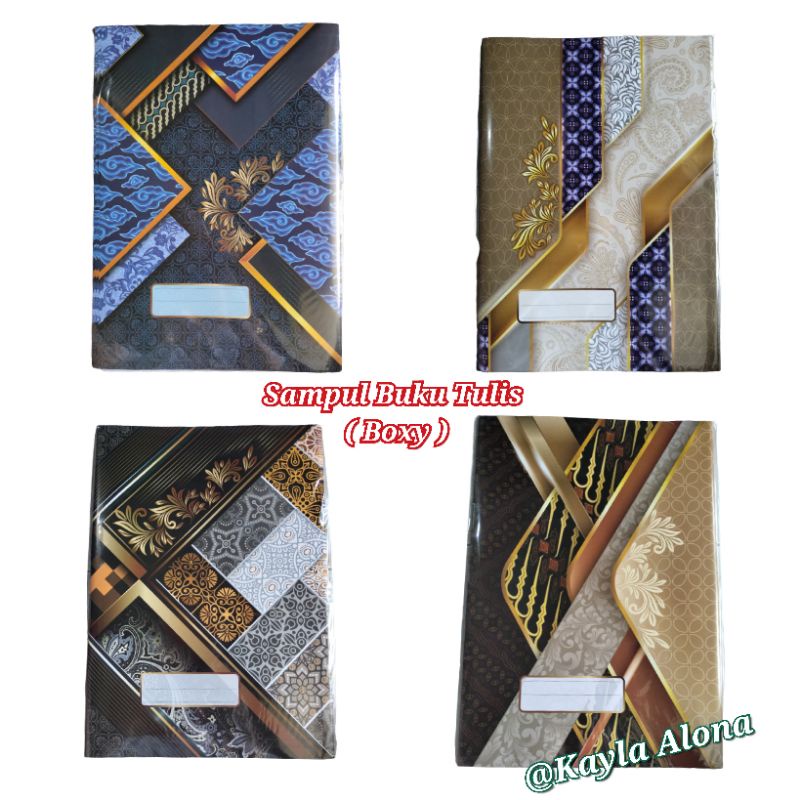 (1 Pack = Contents 20 Sheets) BATIK MOTIF Book Cover BOXY Size ...
