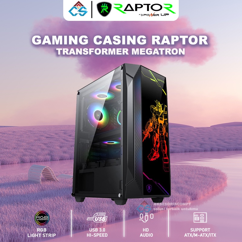 TRANSFORMERS MEGATRON BLACK RAPTOR GAMING CASING - GAMING CASING ...