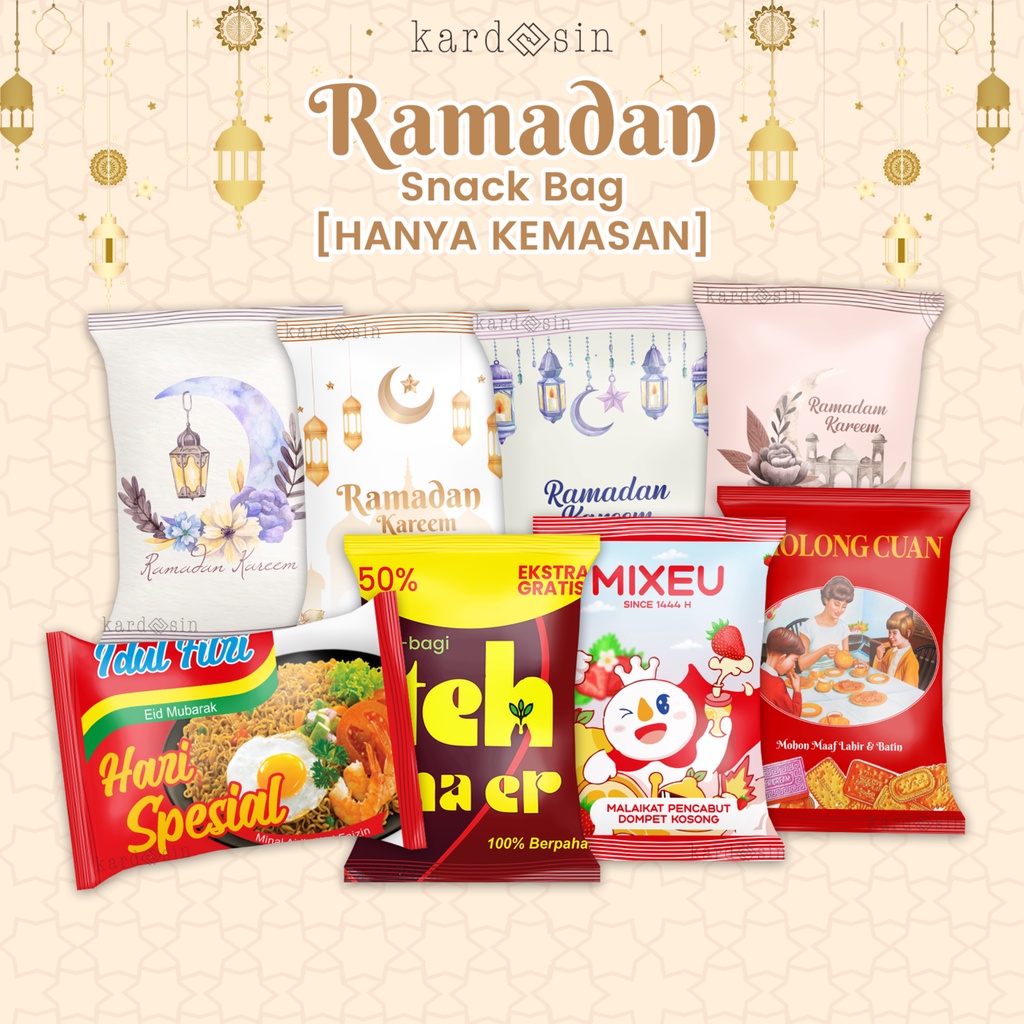 [ONLY Packaging] RAMADHAN SNACK BAG RAMADAN EID UL FITRI IED MUBARAK AL ...