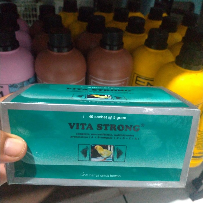 Vita STRONG 1 Box Contains 40 Sachets Of Vitamin Chicks | Shopee Singapore