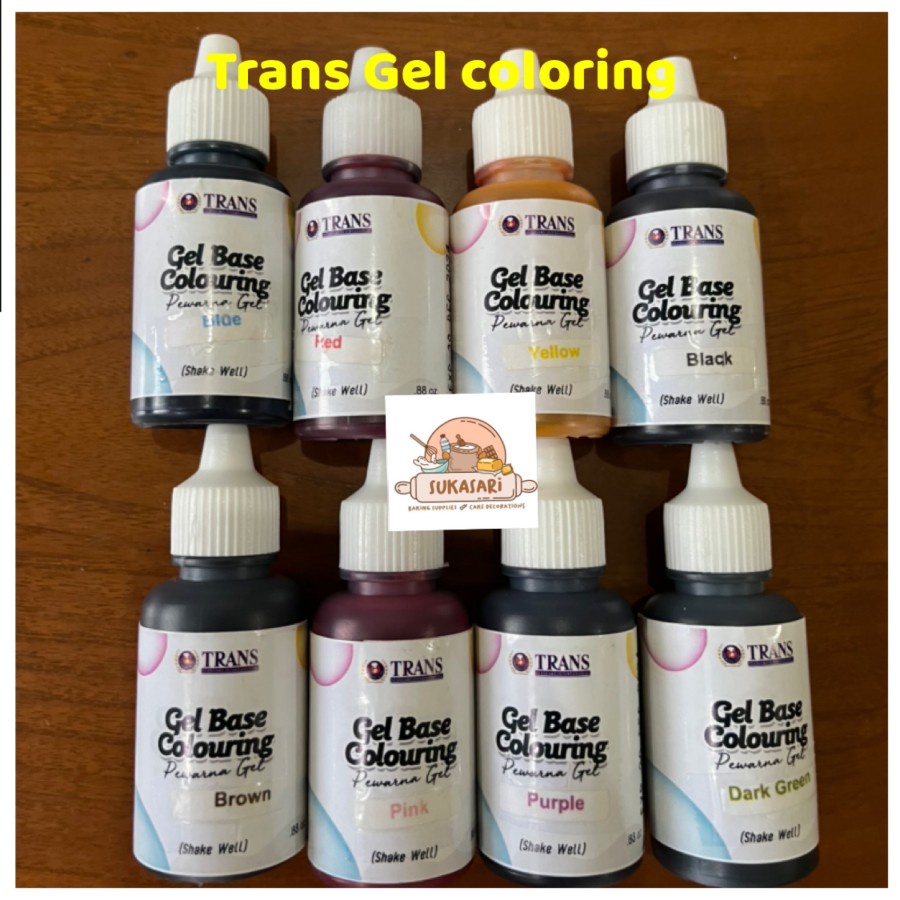 MERAH Trans Gel Coloring RED 0.88oz RED icing color food coloring ...