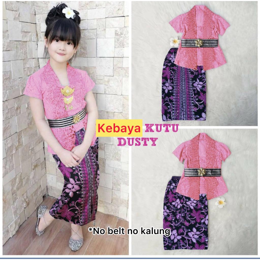 Girls' Traditional Clothes Modern Batik Brukat Children's Kebaya Set ...