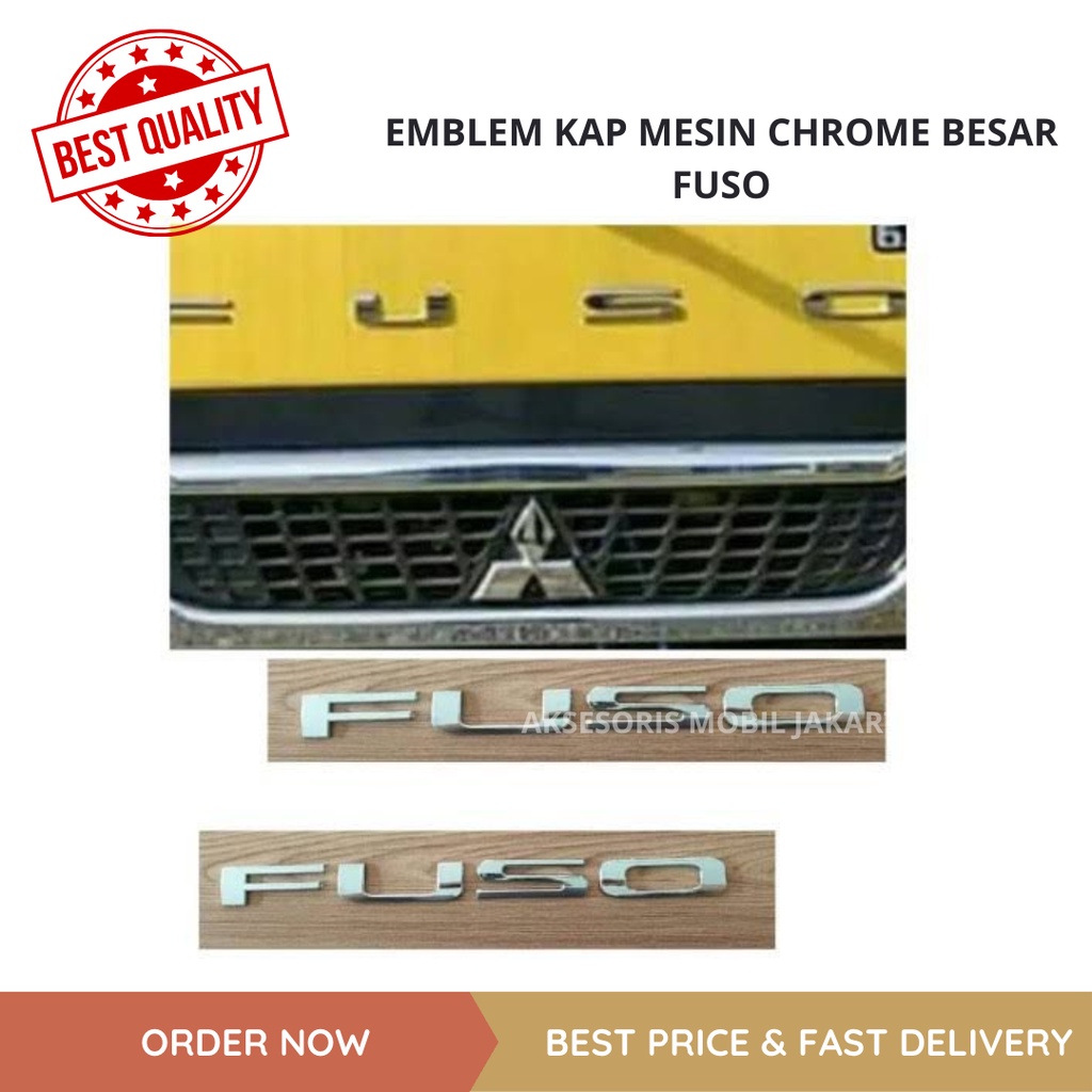 MESIN Large CHROME FUSO EMBLEM/LOGO/Writing Hood | Shopee Singapore