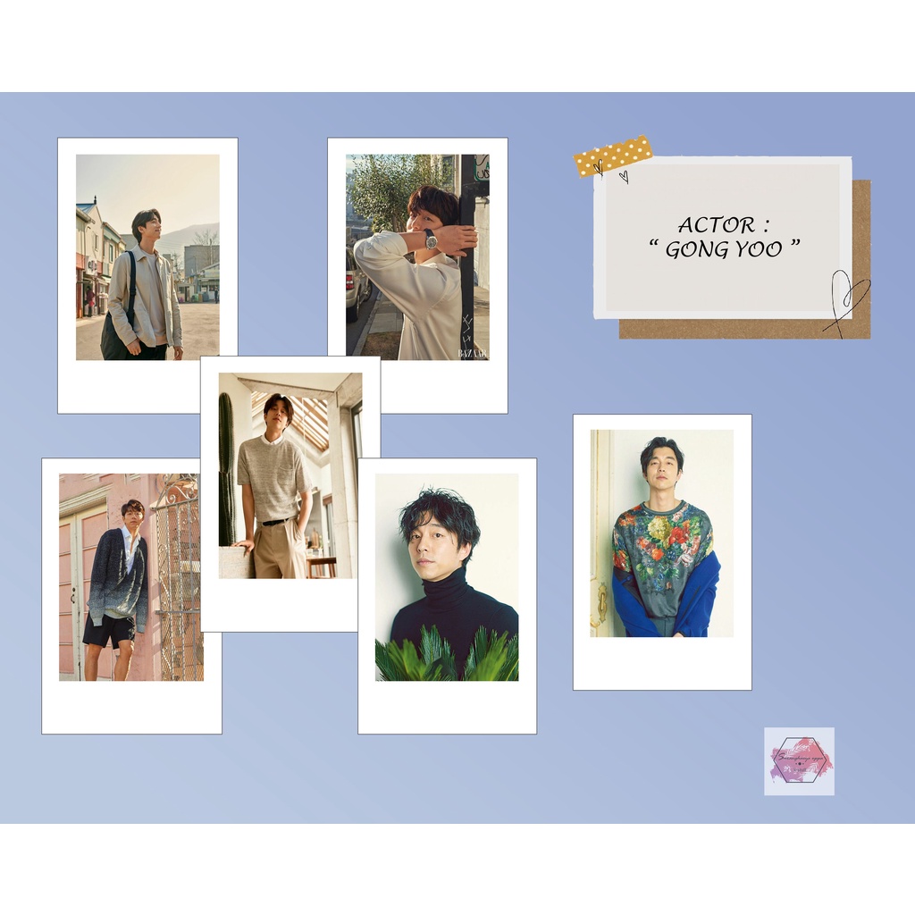 Gong YOO - K-ACTOR PATTERN PHOTOCARD contains 5 pcs | Shopee Singapore