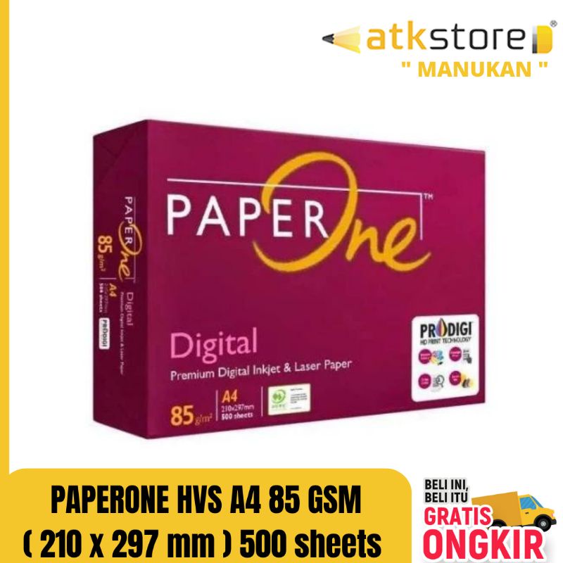 Hvs Paper/Photocopy/PRINT PAPERONE A4 85 GSM (1 Ream) | Shopee Singapore