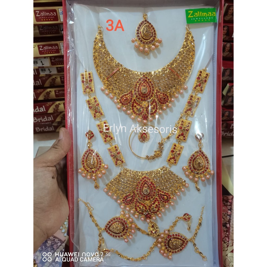 Indian BRIDAL Necklace SET/Indian BRIDAL SET/Indian Jewelry SILVER/GOLD/MARUN Wholesale | Shopee ...