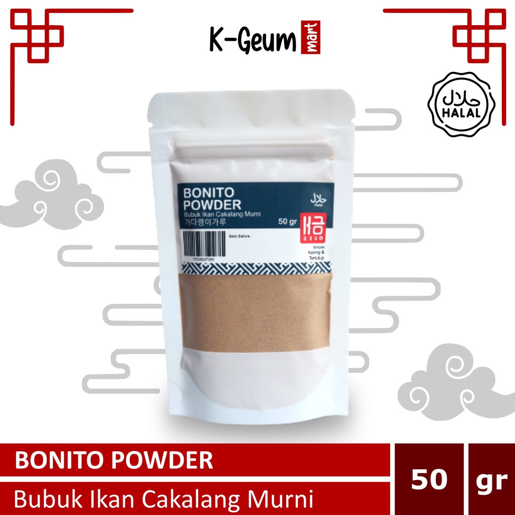 Bonito Powder Korea Halal Pure Katsuo Cakalang Fish Powder 50 Grams ...