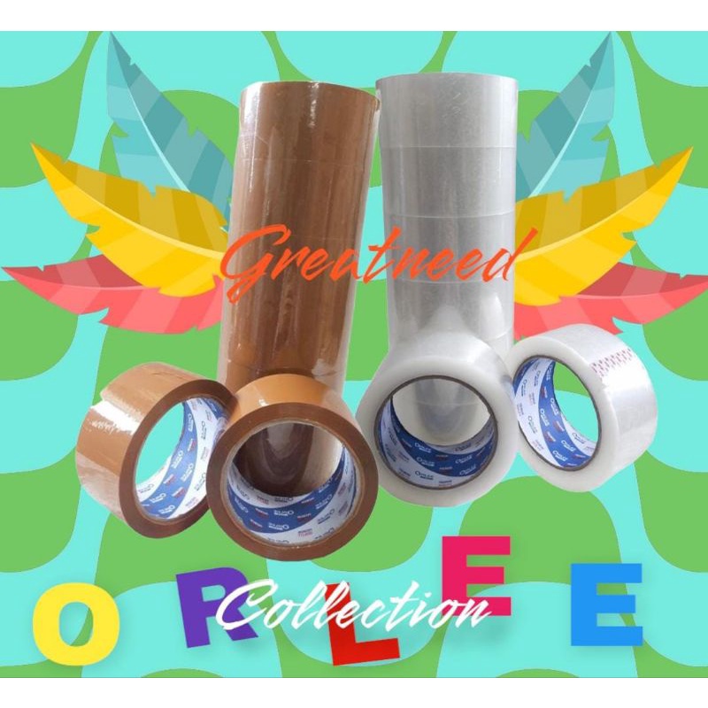 Duct Tape / Adhesive / Large OPP Tape Orlee brand 48MM Thick Clear and ...