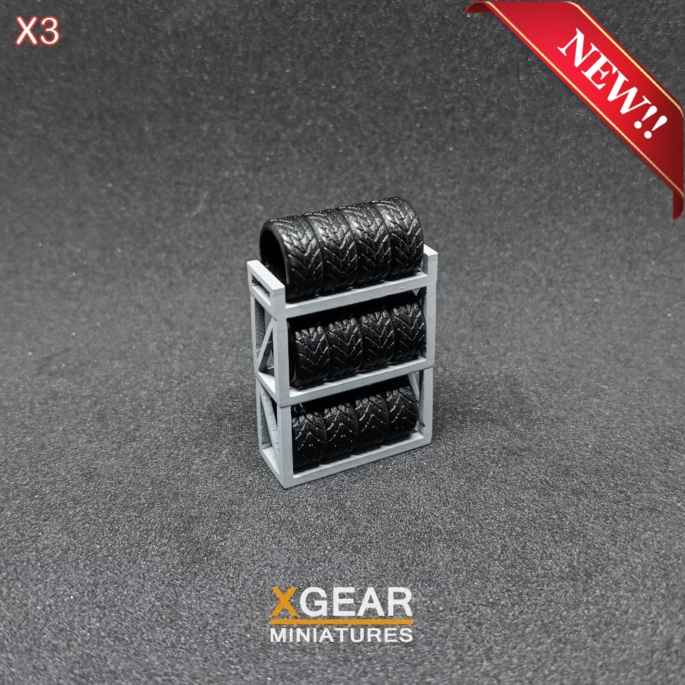 Xgear TIRE & RIMS DISPLAY RACK for DIORAMA with DETAILING PART | Shopee ...