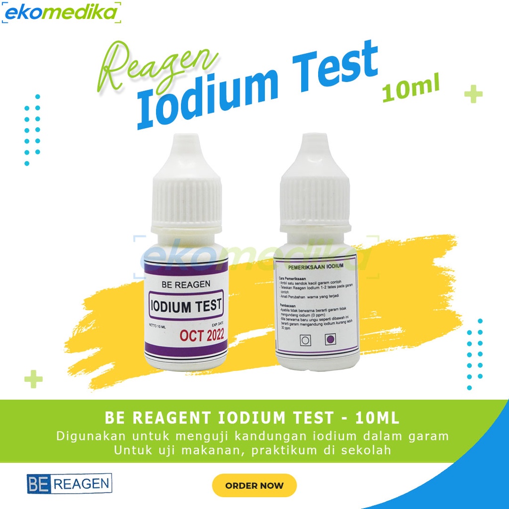 Test Iodine BE REAGENT Iodine / Iodine Test 10ml per vial Test Iodine ...