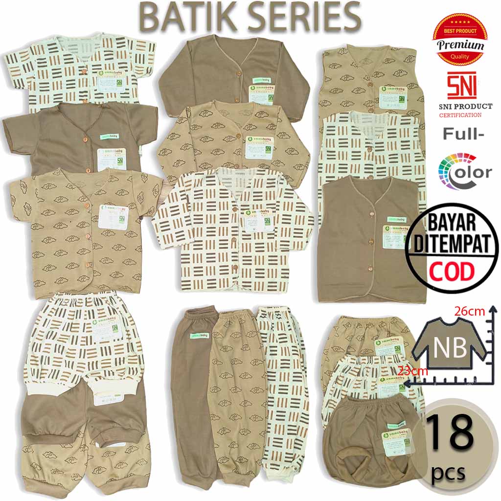 18 pcs BATIK Baby Clothes Sets for Boys Girls Economical Package Baby ...